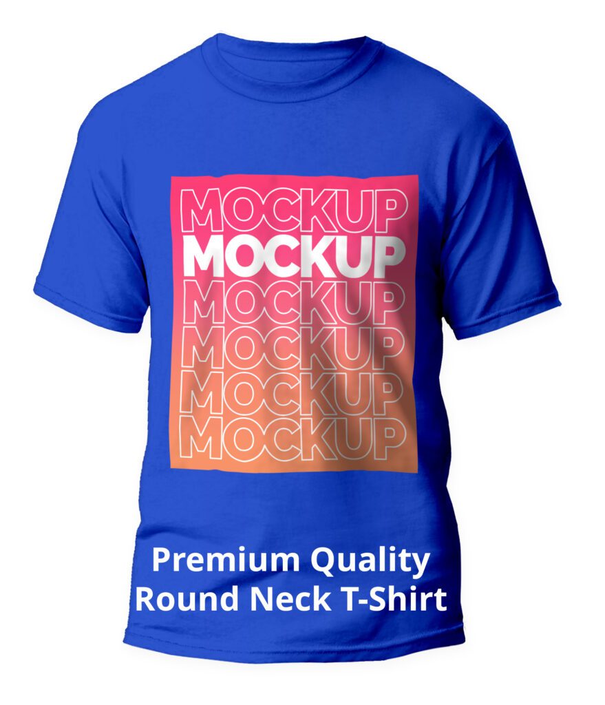 Premium Round Neck T-Shirt with Print | VJ Graphic Arts, Inc.